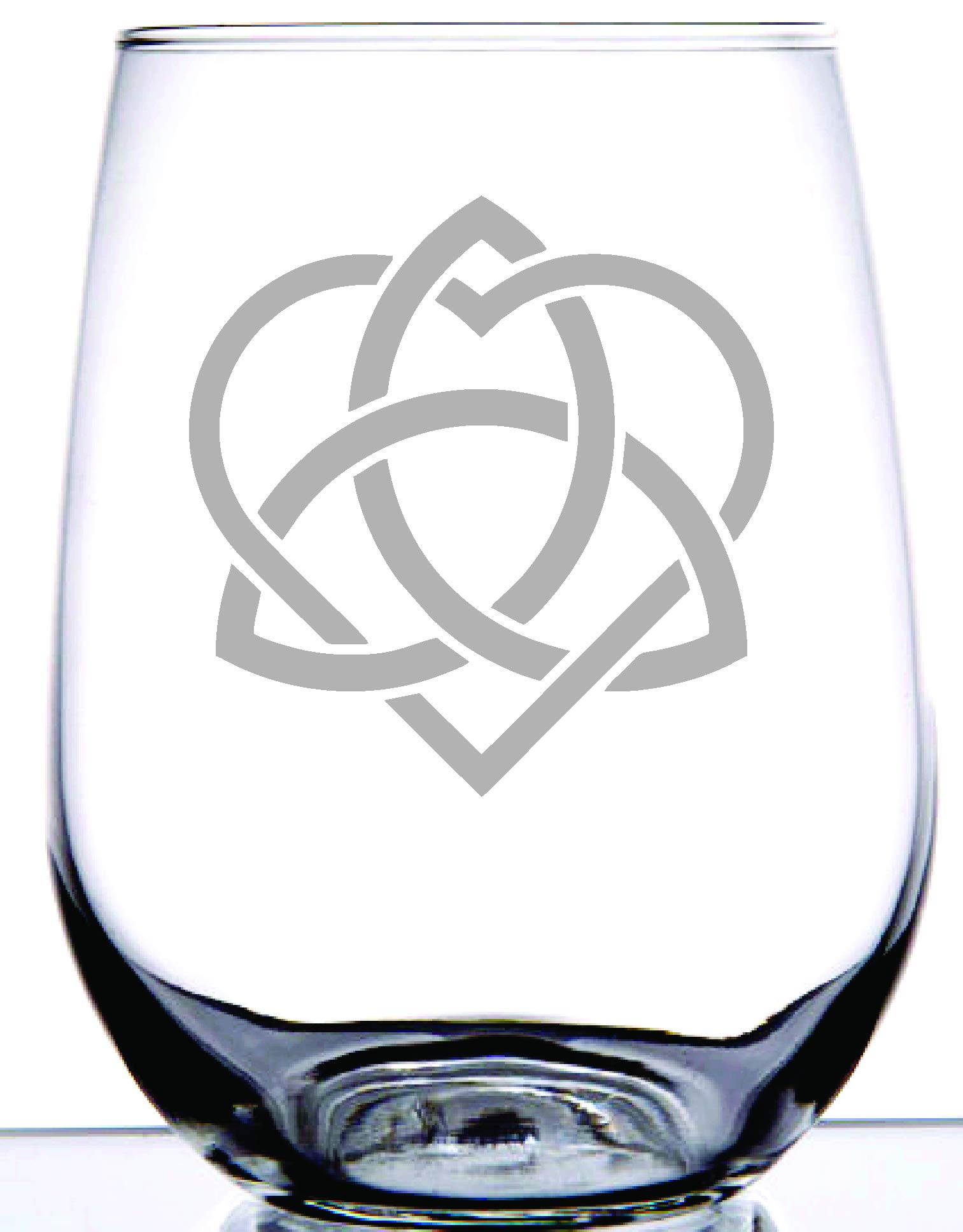 Irish Celtic Sisterhood Knot | Laser Etched on 15 Ounce Stemless Wine Glass | any Sister will Love this Reminder of Your Bond