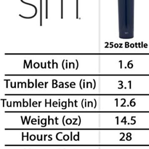 Simple Modern Spirit 25oz Wine Bottle - Double Wall, Vacuum Insulated Wine Bottle with Leak Proof Lid - 18/8 Stainless Steel Shimmer: Rose Quartz (Wine Tumbler)