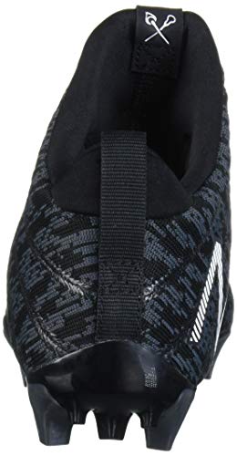 New Balance Women's BurnX2 Mid Cut Lacrosse Shoe, Black/White, 7 Wide