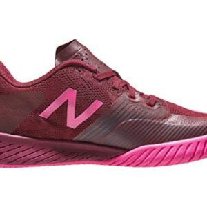 New Balance Women's 896 V3 Hard Court Tennis Shoe, Peony/Vivid Coral, 5.5 W US