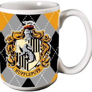 Spoontiques Harry Potter Ceramic Coffee Mug for Hot & Cold Beverages - Cute Mug for Coffee Lovers, 12 Oz - Hufflepuff