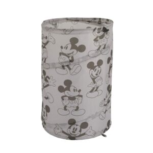 disney mickey mouse round pop-up hamper, grey/black