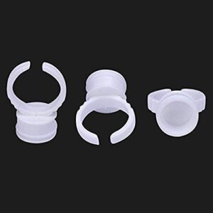 madluvv professional brow artistry ring cups for brow makeup ink pigment & lash extension glue, 1.5cm - 100 pieces