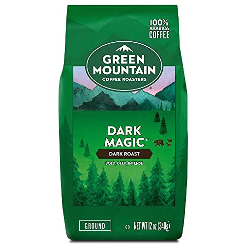 Green Mountain Coffee Roasters, Dark Magic, Ground Coffee, Dark Roast, Bagged 12oz.