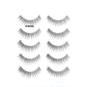 alice lashes 110 natural hand knotted false eyelashes 5 pairs multipack