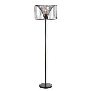 JONATHAN Y JYL6105A Gridley 61" Metal LED Floor Lamp, Contemporary, Transitional, Modern, Industrial Style, Office, Living Room, Family Room, Dining Room, Bedroom, Hallway, Foyer, Black