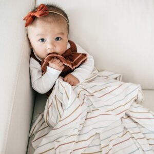 Copper Pearl Large Premium Knit Baby Swaddle Receiving Blanket Piper