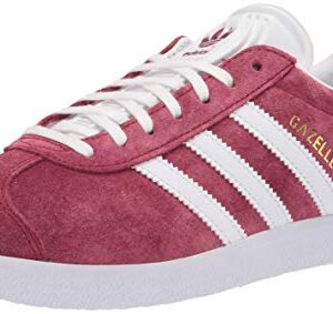 adidas Originals mens Gazelle Shoes Collegiate Burgundy/White/Gold Metallic 11