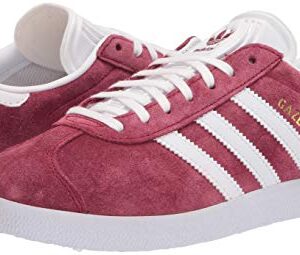 adidas Originals mens Gazelle Shoes Collegiate Burgundy/White/Gold Metallic 11