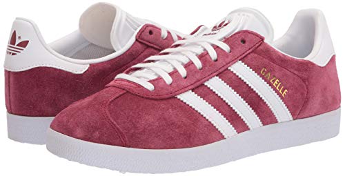 adidas Originals mens Gazelle Shoes Collegiate Burgundy/White/Gold Metallic 11