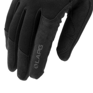 LA Police Gear Men's Core Patrol Glove, Lightweight Tactical Work Gloves for Men, Touchscreen Compatible Shooting Gloves - Black - Large