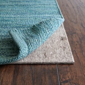 rugpadusa - basics - 5'x8' - 1/8" thick - felt + rubber - non-slip rug pad - cushioning felt for modest comfort - safe for all floors and finishes