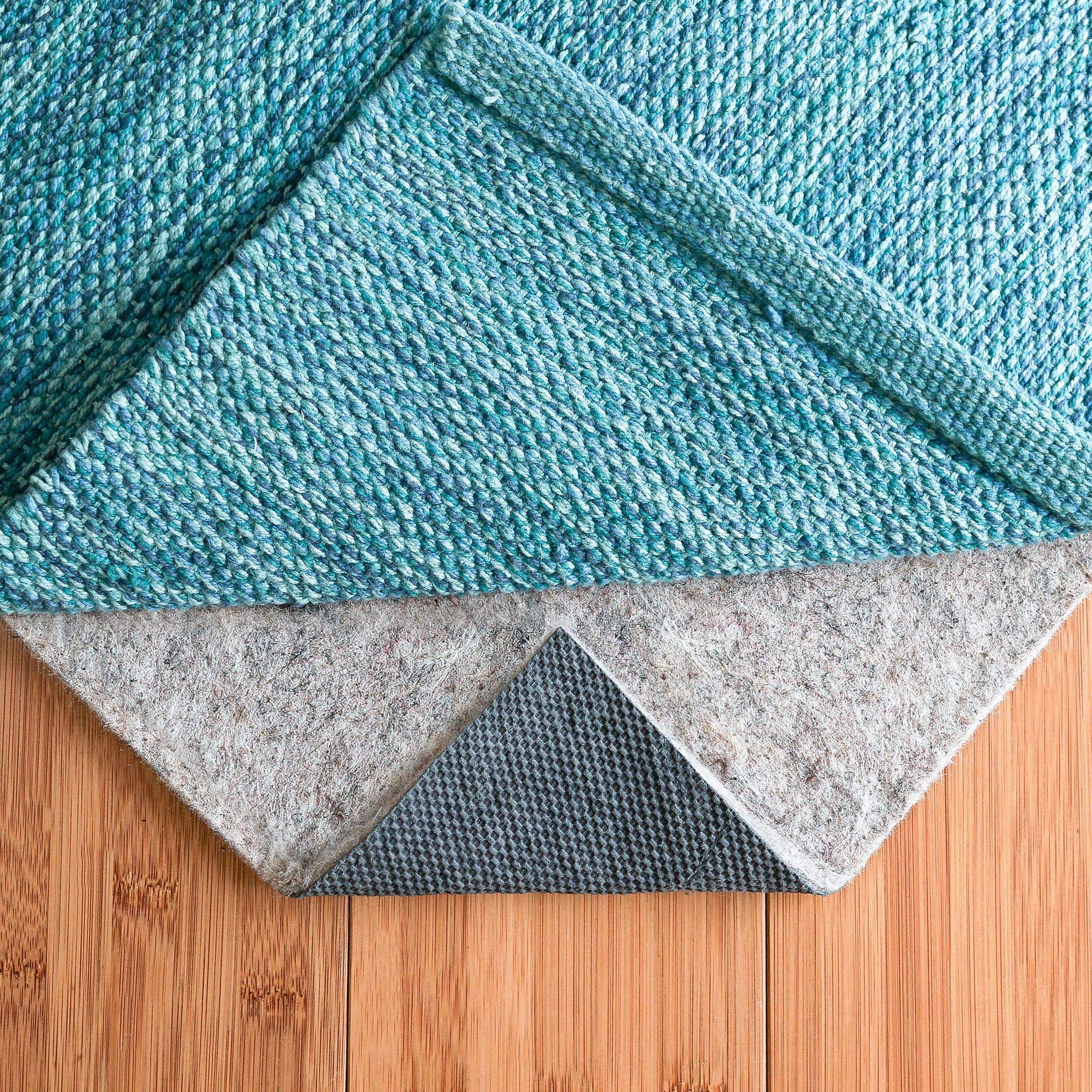 RUGPADUSA - Basics - 8'x10' - 1/4" Thick - Felt + Rubber - Non-Slip Rug Pad - Cushioning Felt for Added Comfort - Safe for All Floors and Finishes