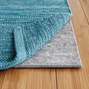 RUGPADUSA - Basics - 8'x10' - 1/4" Thick - Felt + Rubber - Non-Slip Rug Pad - Cushioning Felt for Added Comfort - Safe for All Floors and Finishes