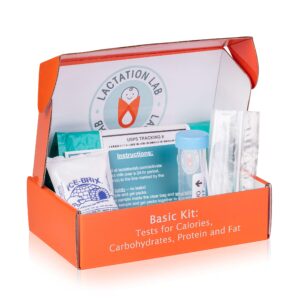 Lactation Lab Breast Milk Nutritional Analysis Kit - Basic: Tests for Calories, Carbohydrates, Fat, Protein