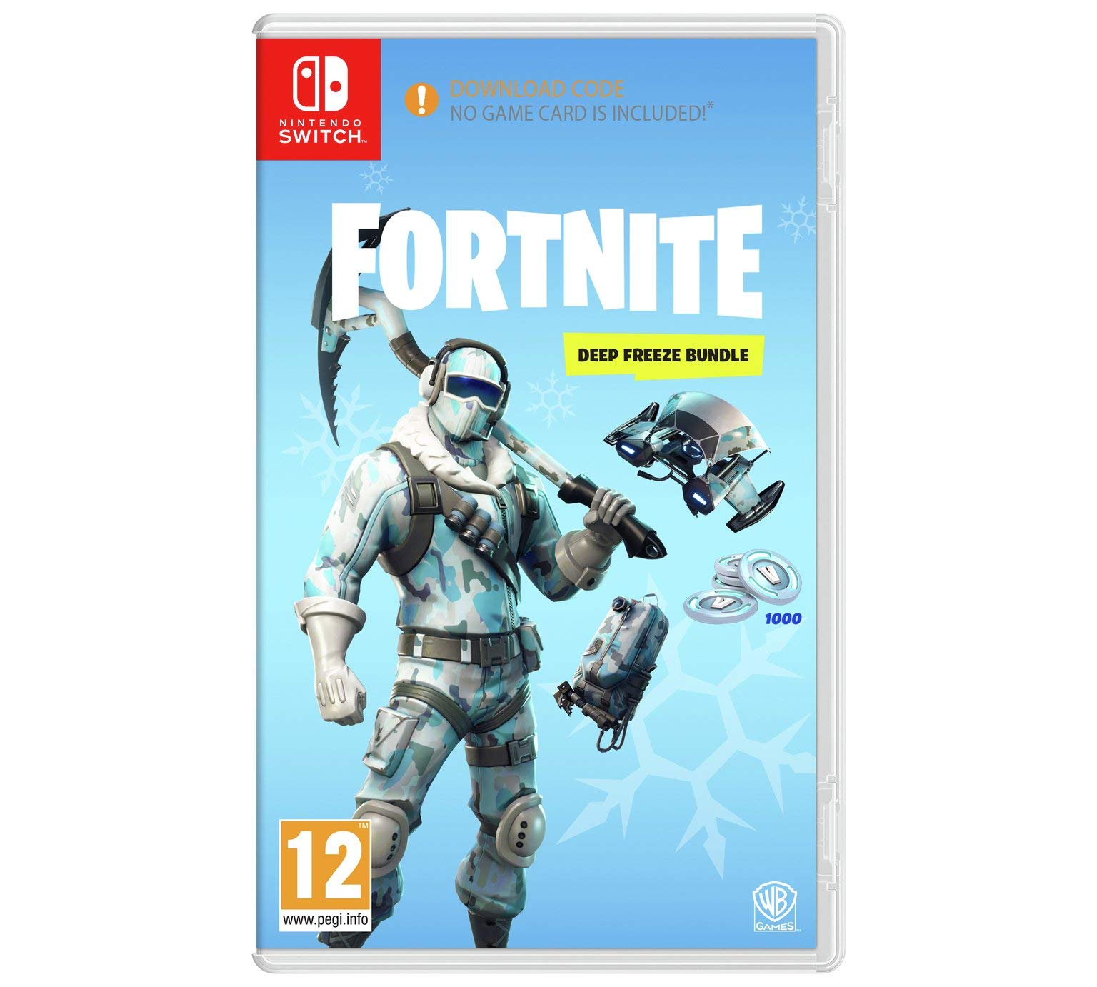 Fortnite: Deep Freeze Bundle (Nintendo Switch) (NO PHYSICAL GAME or CARTRIDGE INCLUDED IN BOX)(ONLY INCLUDES DOWNLOAD CODE IN BOX)