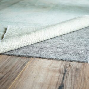 RUGPADUSA - Basics - 8'x10' - 1/8" Thick - Felt + Rubber - Non-Slip Rug Pad - Cushioning Felt for Modest Comfort - Safe for All Floors and Finishes