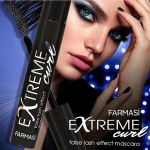 FARMASI Extreme Curl Mascara, Voluminous, Longer, Thicker and Curling Eyelashes, Long Lasting, Instant & Very Easy to Apply, Black, 0.4 fl. oz. / 12 ml