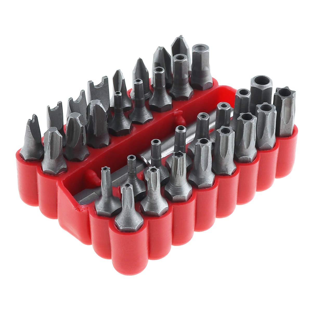 ChgImposs 33 Piece Screwdriver Bit Set, Security Screwdriver Tool Kit with Hex and Torx Special Batch Charging Drill Shaped