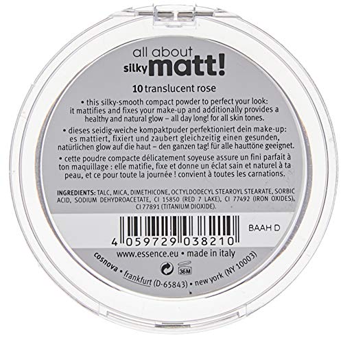 Essence All About Silky Matt! Polvos Compactos Fijadores 10