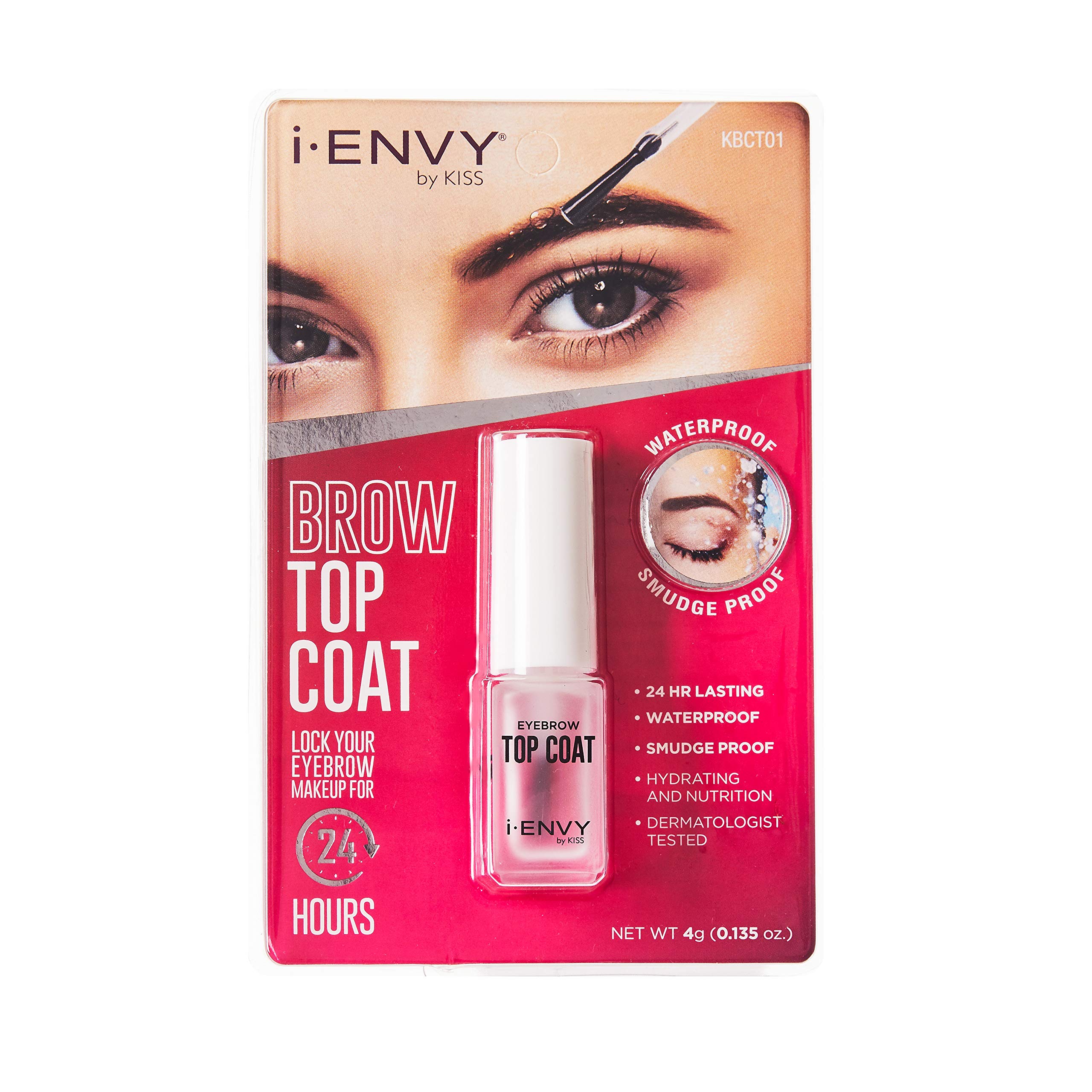 IENVY by KISS Eyebrow Sealer Eyebrow Setting Topcoat for Perfect Brows 24HR Long Lasting Waterproof, Non-Glossy