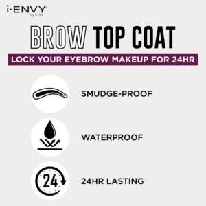 IENVY by KISS Eyebrow Sealer Eyebrow Setting Topcoat for Perfect Brows 24HR Long Lasting Waterproof, Non-Glossy