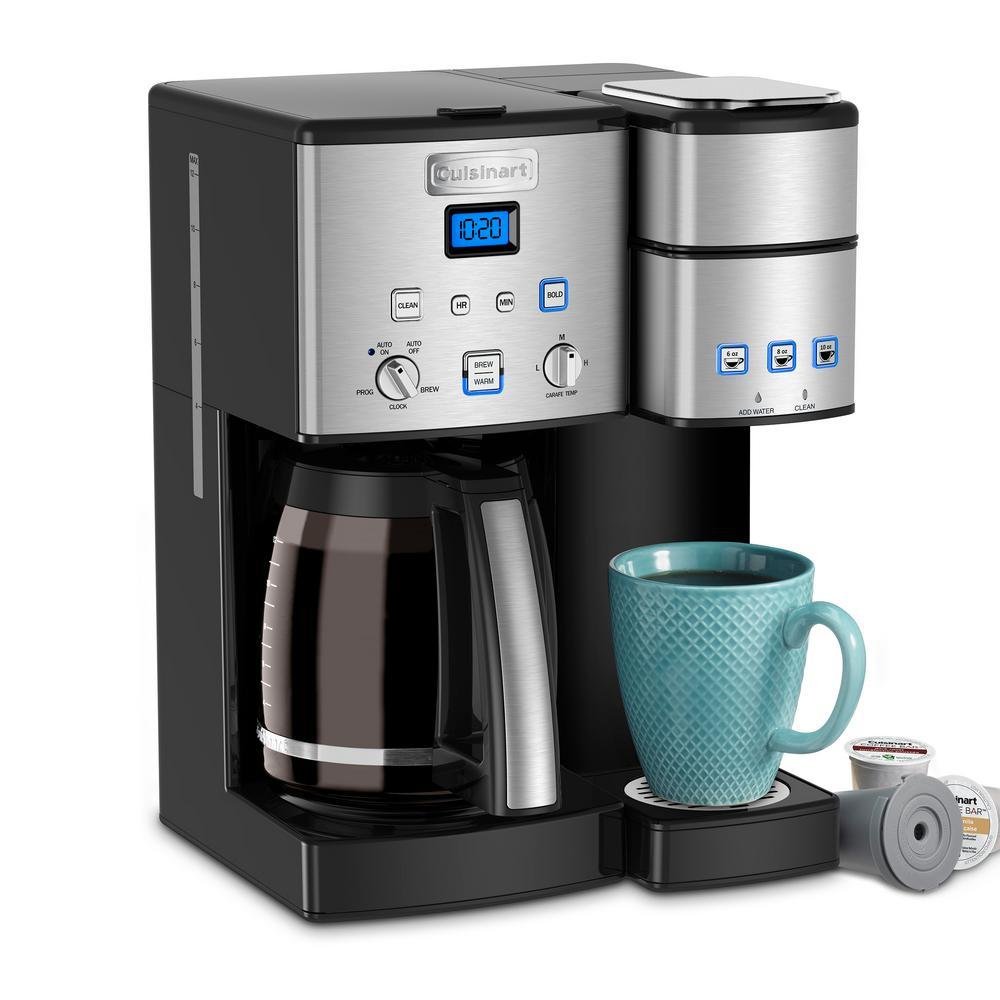 Cuisinart SS-15FR 12 Cup Coffeemaker Brewer Coffemaker/Single-Serve One Size Silver (Renewed)