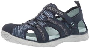 dr. scholl's shoes women's andrews fisherman sandal, navy nubuck/fabric, 7 m us