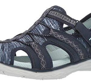 Dr. Scholl's Shoes Women's Andrews Fisherman Sandal, Navy Nubuck/Fabric, 7 M US