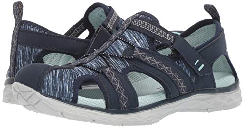 Dr. Scholl's Shoes Women's Andrews Fisherman Sandal, Navy Nubuck/Fabric, 7 M US