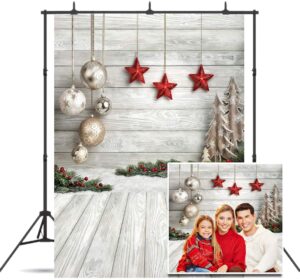 dudaacvt 5x7ft christmas backdrop xmas tree christmas balls vinyl photography backdrop customized photo background studio prop