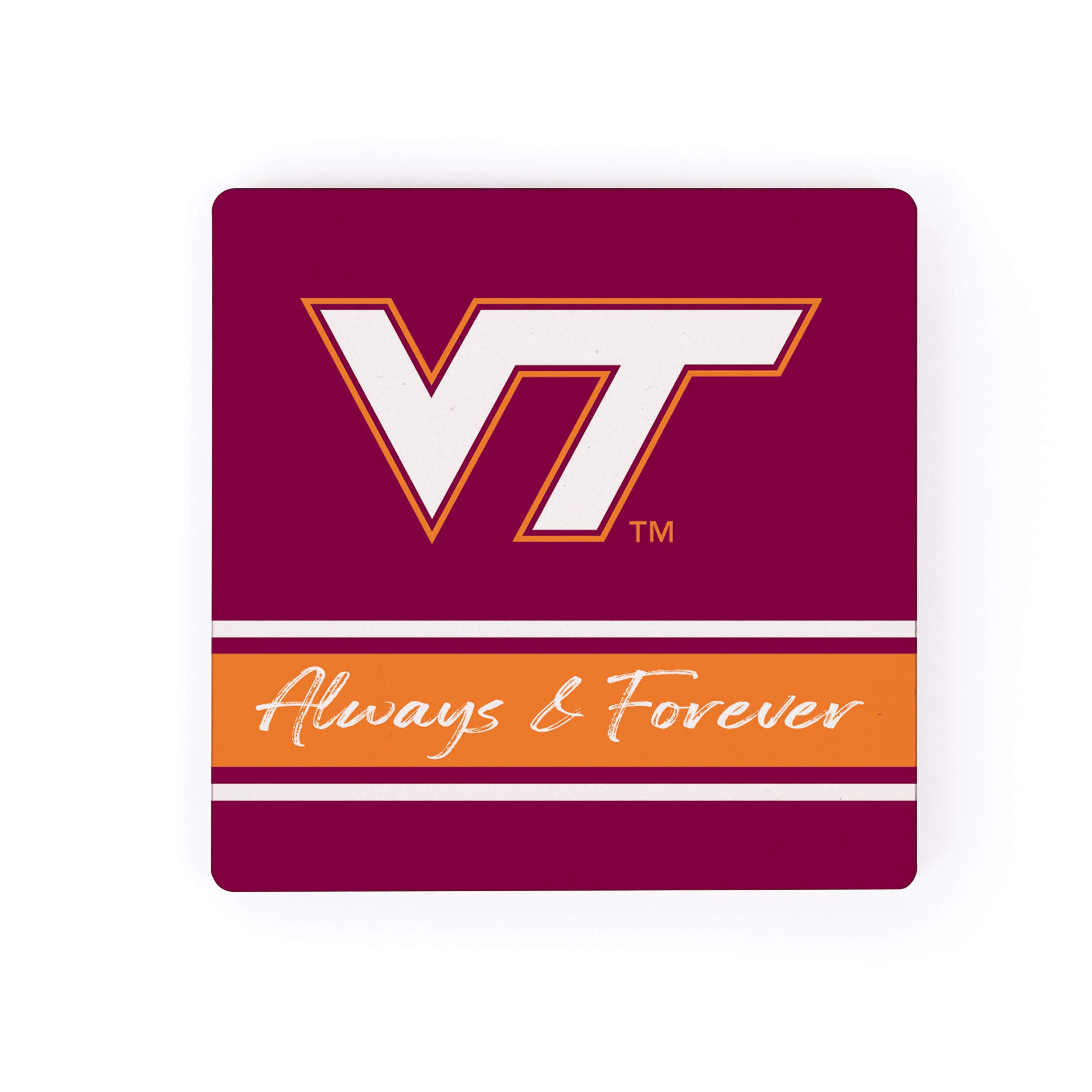 P. Graham Dunn Virginia Tech Always and Forever 2.75 x 2.75 MDF Wood Refrigerator Magnet