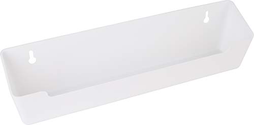 11-11/16 Inch Plastic Tipout Replacement Tray - White