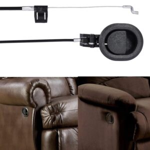 CUGLB Universal Recliner Release Pull Handle, Oval Plastic Sofa Chair Replacement Parts with Cable, Great for Ashley and Major Recliner Brands Sofa