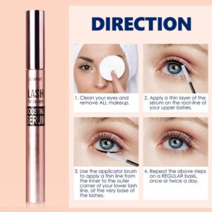 Eyelash Growth Serum,Eyelash Growth Enhancer Longer Fuller Thicker Lashes Eyelash Enhancer for Long,Luscious Lashes and Eyebrows