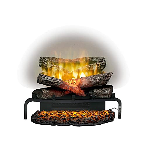 Dimplex Revillusion Electric Fireplace Log Insert - 20 Inch Faux Wooden Logs, Plug in Electric Heater + Glowing Ash Mat; Remote Control Included - Supplemental Zone Heat | Model #DLG920