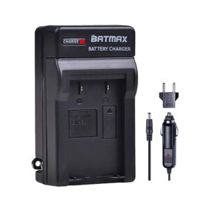 Batmax 2Pcs 1400mAh EN-EL1 Battery + Charger Kits for Nikon EN-EL1 CoolPix 4300 5400 8700 5700 775 8700 880 885 995 Coolpix E880 and Konica Minota DG-5W Dimage A200 Cameras