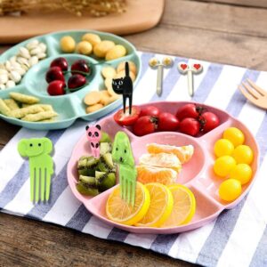 CKANDAY Set of 40 Lovely Animal Food Fruit Picks Forks, Mini Cute Cartoon Toothpick Sticks Decor for Kids Party Bento Lunch Box Sandwich Appetizer Pastry Decorative Cupcake Baby Dessert Cocktail