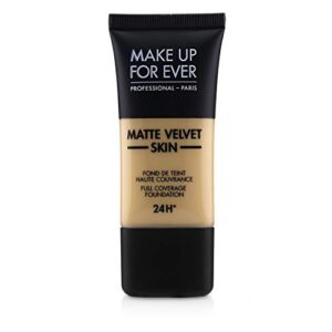 make up for ever matte velvet skin full coverage foundation y245 soft sand