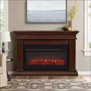 Beau 59" Landscape Electric Fireplace in Gray by Real Flame