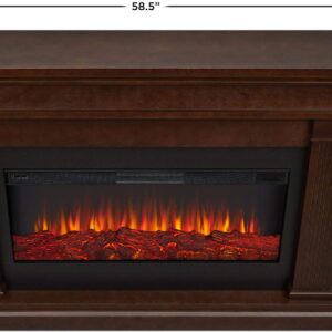 Beau 59" Landscape Electric Fireplace in Gray by Real Flame