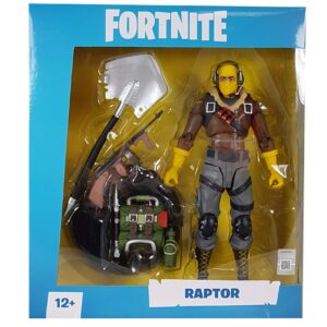 McFarlane Toys Fortnite Raptor Premium Action Figure, Multicolor