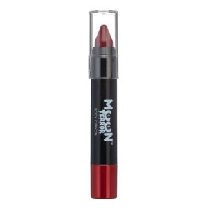 halloween face paint stick body crayon by moon terror, sfx make up - blood red - special effects make up - 0.12oz