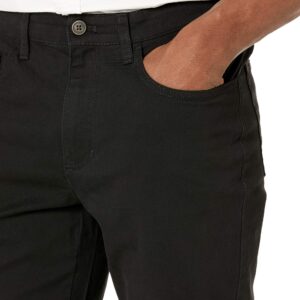 Amazon Essentials Men's Straight-Fit 5-Pocket Comfort Stretch Chino Pant (Previously Goodthreads), Black, 34W x 30L