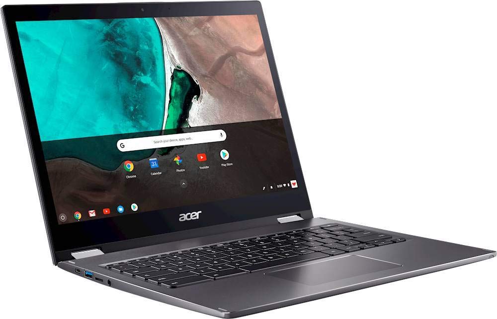 Acer Chromebook Spin 13 CP713-1WN-55Ht 13.5" Touchscreen 2 in 1 Chromebook - 2256 X 1504 - Core i5 i5-8250U - 8 GB RAM - 64 GB Flash Memory - Gray - Chrome OS - Intel UHD Graphics 620 - in-Plane