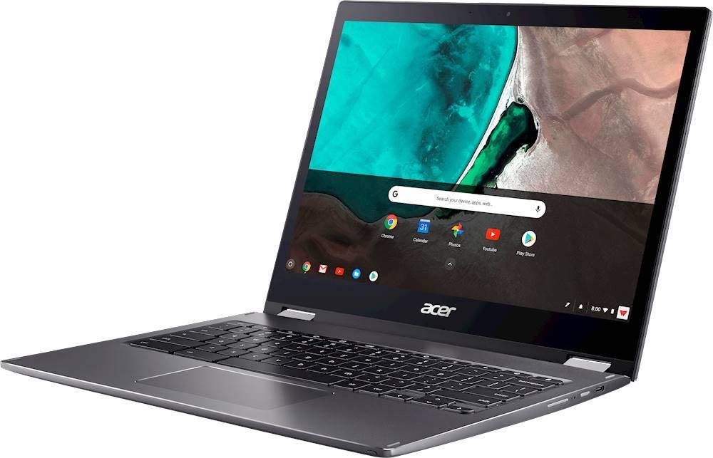 Acer Chromebook Spin 13 CP713-1WN-55Ht 13.5" Touchscreen 2 in 1 Chromebook - 2256 X 1504 - Core i5 i5-8250U - 8 GB RAM - 64 GB Flash Memory - Gray - Chrome OS - Intel UHD Graphics 620 - in-Plane