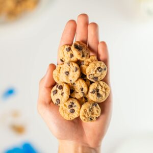 HighKey Keto Chocolate Chip Mini Cookies - Gluten Free Sugar Free Cookies Keto Snack Low Carb Snacks Healthy Protein Diabetic Dessert Food Low Sugar Treat Diet Friendly Sweets 3 Pack + Arcade