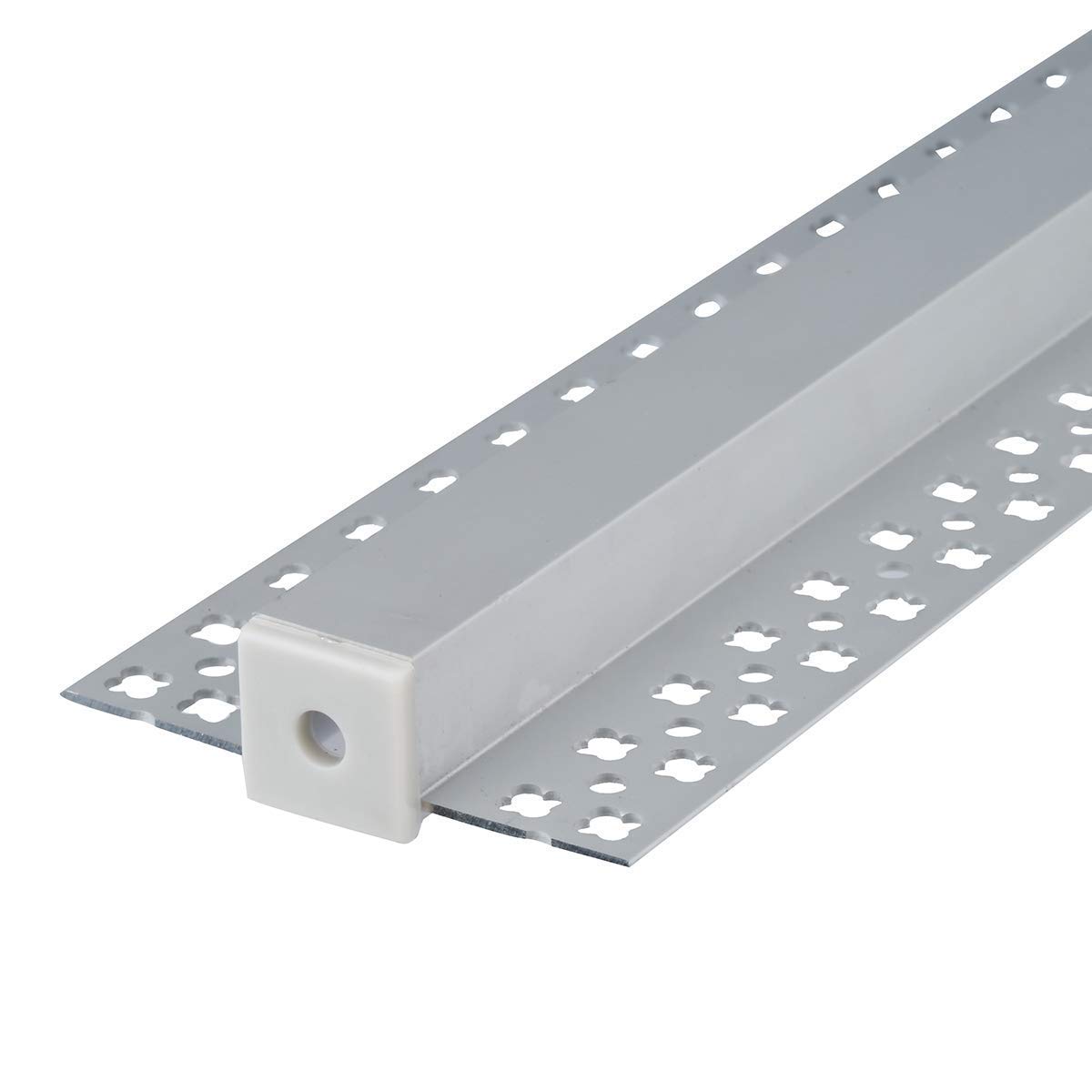 StarlandLed 5-Pack 6.6FT/2 Meter Plaster-in Recessed Slim LED Aluminum Channel with Flange for LED Strip, Aluminium LED Profile with Clip-in Diffuser and End Caps