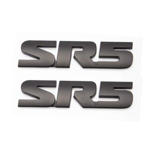 upauto sr5 emblem side/rea v6 sr5 trunk decal metal sticker badge (black)