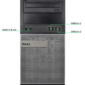 Dell Optiplex 9020 Mini-Tower Desktop, Quad Core i5 4570 3.2Ghz, 8GB DDR3 RAM, 500GB Hard Drive, Windows 10 (Renewed)